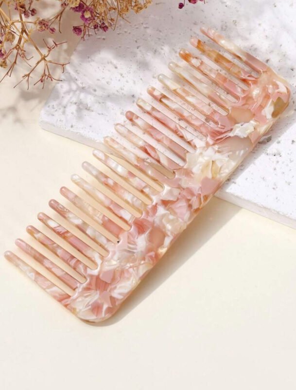pink marble comb
